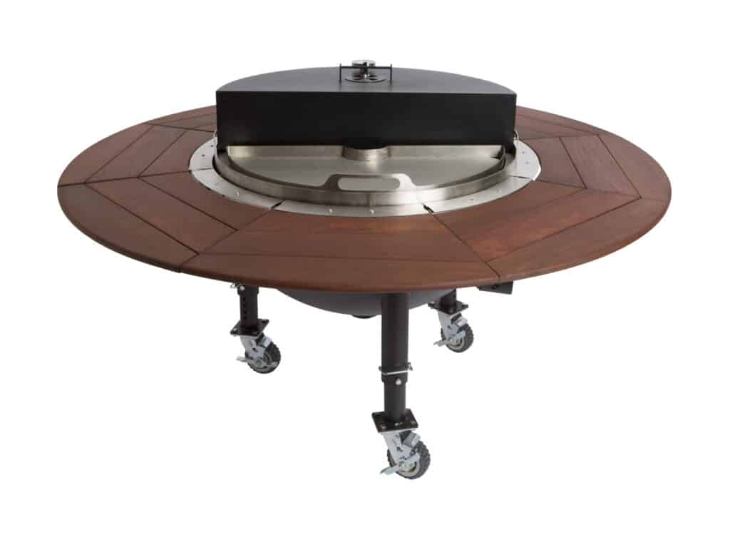 The ultimate 5-in-1 outdoor grill table.